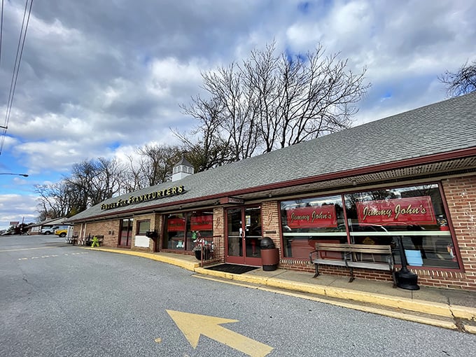 Jimmy John's modest storefront hides a world of hot dog magic. Sometimes the best treasures come in unassuming packages. 