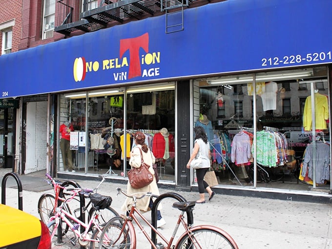Bicycles parked outside hint at locals' secret: L Train Vintage isn't just shopping&mdash;it's a New York adventure in every rack.