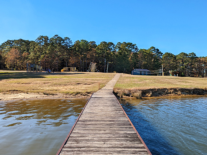Picnic paradise! This shaded pavilion at Lake Lincoln practically begs you to unpack a sandwich and stay awhile.