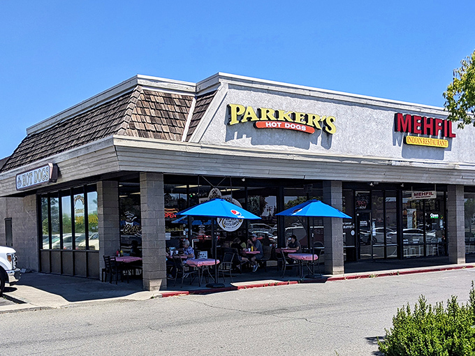 Those outdoor tables aren't just seating &ndash; they're front-row tickets to the best show in Roseville: watching your hot dog dreams come true.