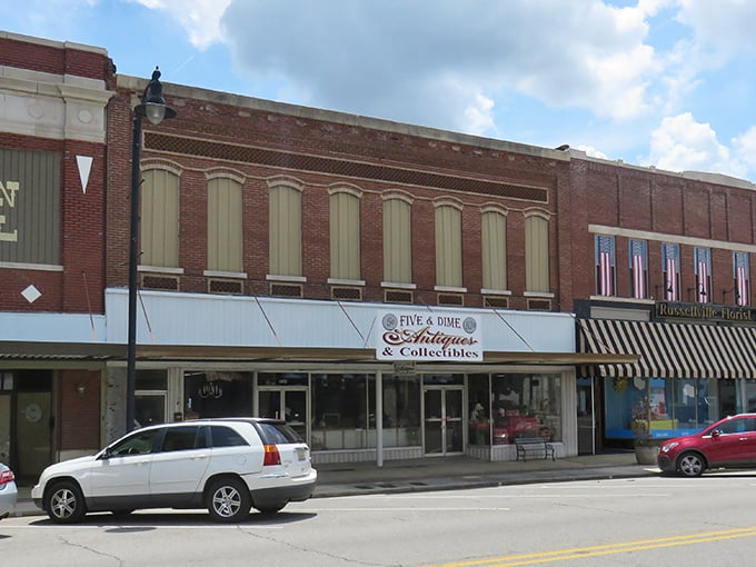 The Five & Dime storefront stands as a nostalgic reminder of when shopping was an event, not just a click on your phone.