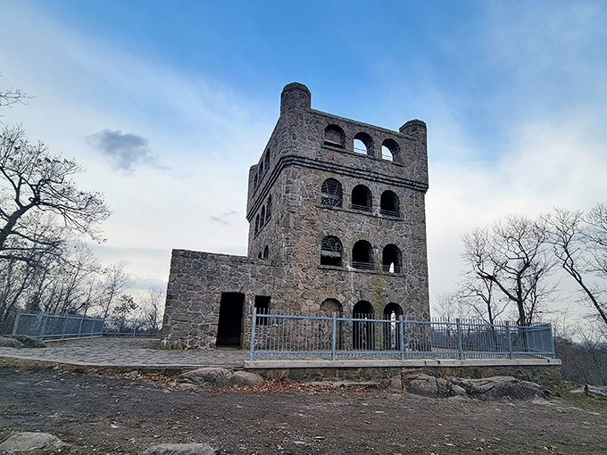This medieval-looking tower isn't in Europe&mdash;it's perched atop Connecticut's Sleeping Giant, offering views that rival any castle in Spain.