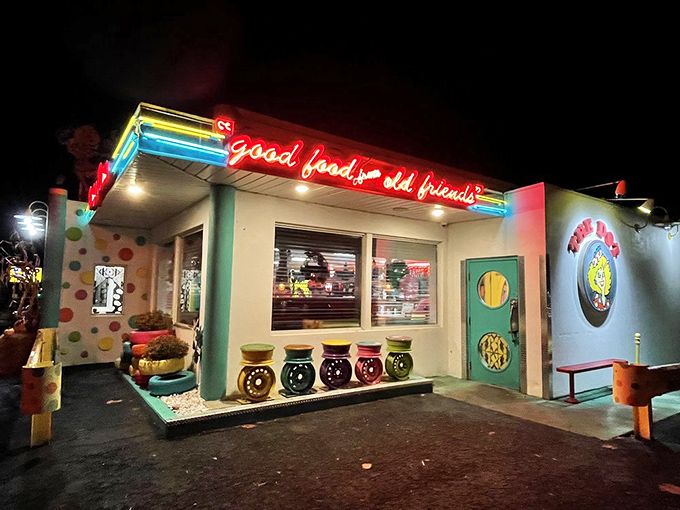 "Good food for old friends" isn't just a slogan here &ndash; it's a technicolor promise delivered in every bite.