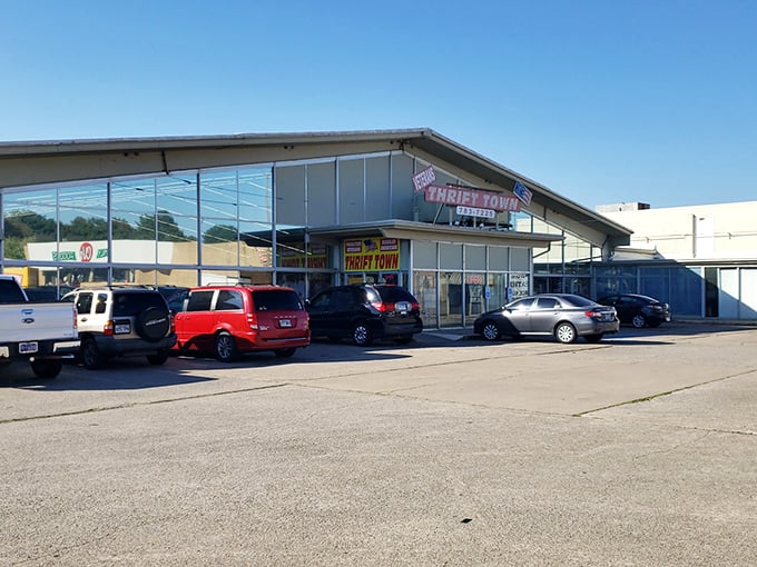 Cars line up outside Veterans Thrift Town&mdash;bargain hunters know this is where the magic happens. It's the Studio 54 of second-hand shopping!