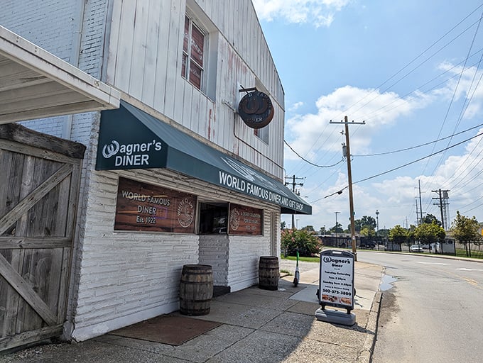 Wagner's Pharmacy: The 'World Famous Diner' sign isn't kidding around. Where else can you eat a burger next to actual jockeys?