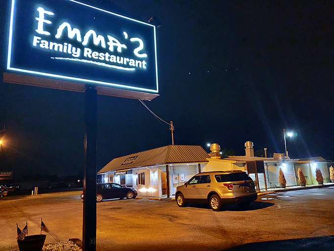 Emmy's Family Restaurant glows like a beacon for hungry travelers. This roadside haven promises comfort food that'll make you want to adopt a Delaware zip code.