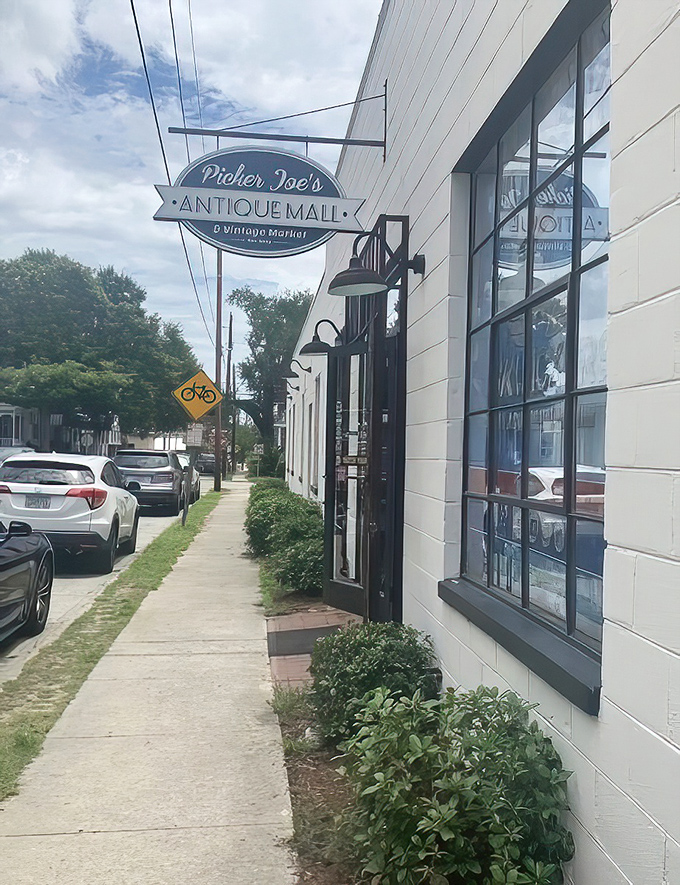 That blue vintage sign practically winks at passersby, as if to say, "Trust me, the good stuff is in here." Savannah's sidewalks lead to unexpected delights.