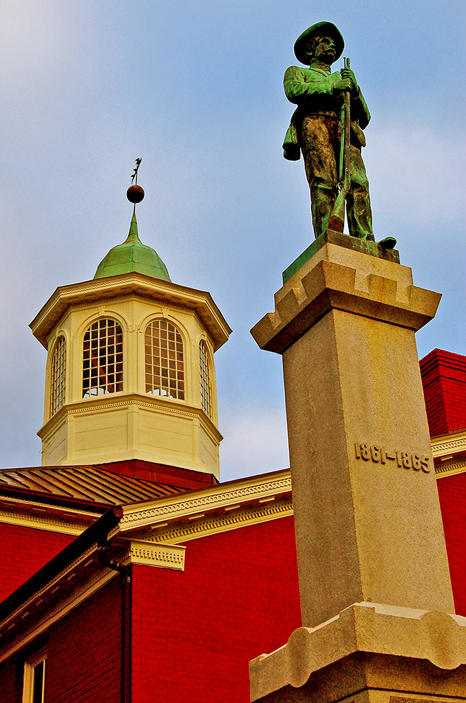 History stands tall at the Giles County Courthouse, where the Civil War monument reminds us some things are worth preserving&mdash;like afternoon naps and good stories.