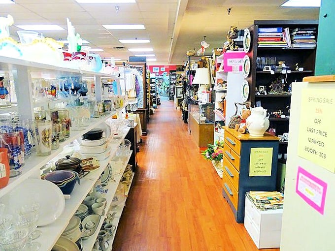 Wooden floors that creak with stories and aisles that beckon with possibility. Each corridor is its own expedition into nostalgia.