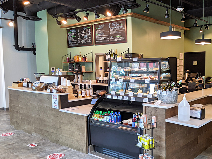 Inside, mint green walls and industrial chic vibes create the perfect backdrop for chicken worship. Minimalist design, maximum flavor potential.