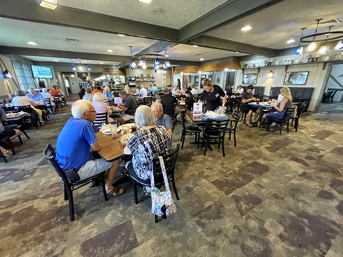 Multiple generations gather at simple tables, united by the universal language of exceptional comfort food. This isn't dining&mdash;it's a Midwestern communion.