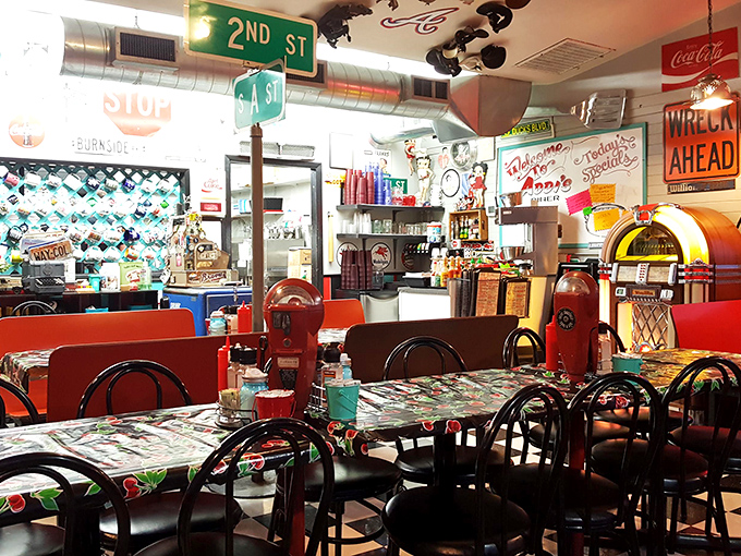 Step inside and you're transported to a time when jukeboxes played hits, booths were vinyl, and nobody counted calories. Nostalgia never tasted so good. 