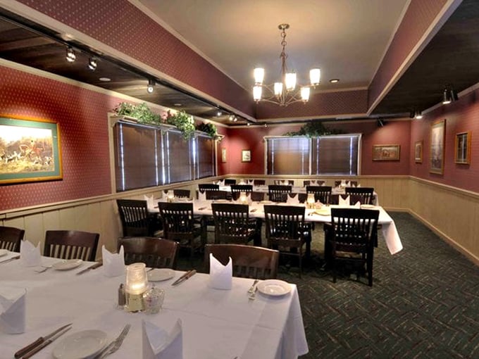 Classic steakhouse ambiance that hasn't changed since your parents celebrated their anniversary here&mdash;and thank goodness for that.