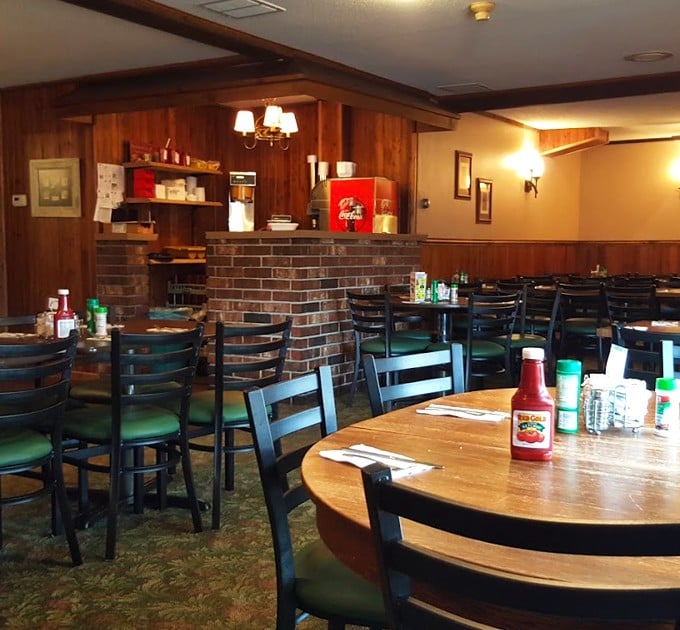 Wood paneling, green vinyl chairs, and decades of dining memories. This isn't manufactured nostalgia&mdash;it's the real deal, where comfort trumps trendiness every time.