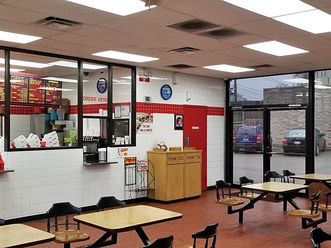 Simple, no-nonsense interiors where the focus is squarely on what matters most&mdash;that golden, crispy chicken waiting behind the counter. 