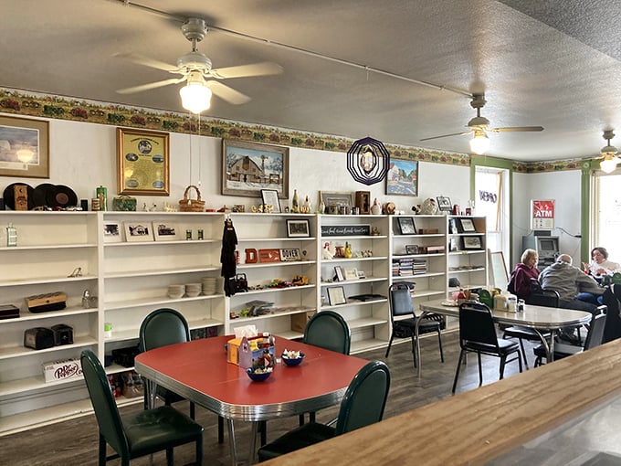 Inside, time slows down. The shelves filled with local memorabilia aren't decoration&mdash;they're the community's shared scrapbook, displayed with pride.