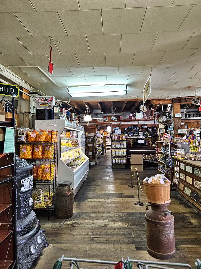 Worn wooden floors that creak with stories, ceiling-hung treasures, and shelves stocked with everything from popcorn to penny candy&mdash;this isn't shopping, it's time travel.
