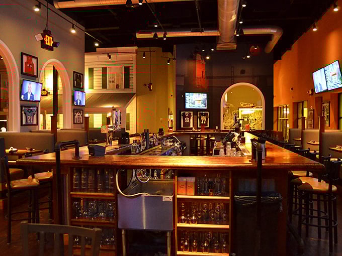 The warm, inviting bar area beckons with promises of good drinks and better conversation. Hemingway would approve.