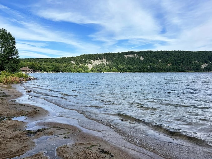 Mother Nature's infinity pool. Where Wisconsin's glacial handiwork created a pristine blue mirror reflecting endless sky.