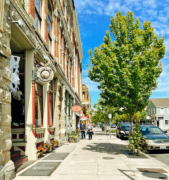 Strolling down Water Street feels like time travel with a modern twist&mdash;historic facades housing artisan shops under impossibly blue Northwest skies.