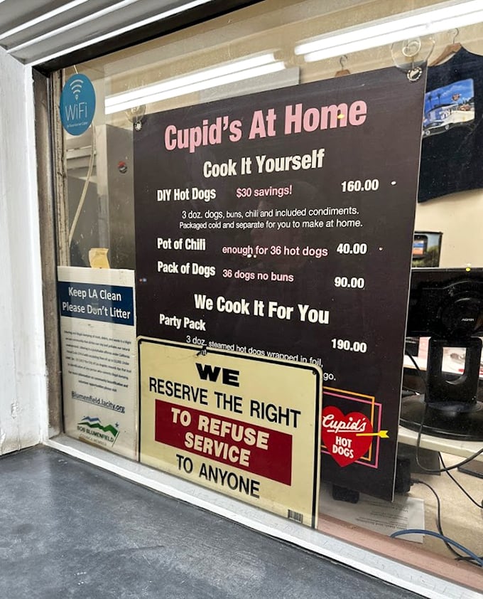 "We reserve the right to refuse service to anyone" &ndash; except those seeking hot dog nirvana. Cupid's take-home kits let the magic continue in your kitchen.