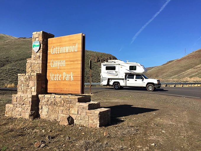 "Welcome to nowhere special" &ndash; which is precisely what makes it so extraordinary. Cottonwood Canyon's entrance sign promises adventure beyond the beaten path. 