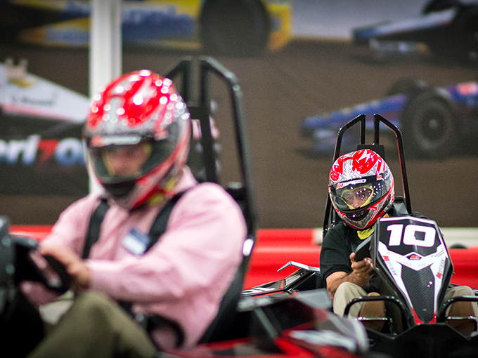 Helmet on, focus locked, adrenaline pumping. That moment before the green light when you're simultaneously terrified and thrilled&mdash;pure racing magic. 