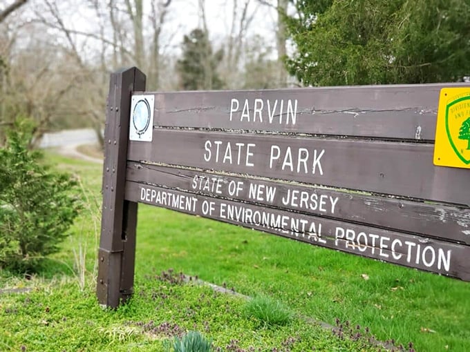 The understated welcome sign that says "wilderness adventure ahead" without shouting. Like finding the entrance to Narnia in your backyard.