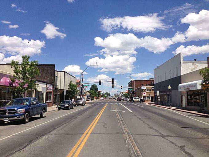 Blue skies frame Elko's main drag, where historic brick buildings stand shoulder-to-shoulder, each one holding stories that could fill a Nevada-sized novel.