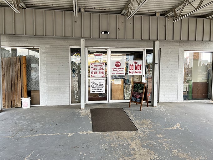 The unassuming entrance belies what's inside—like finding out your quiet neighbor used to tour with The Rolling Stones.