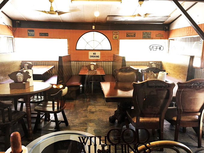 No-frills dining at its finest. These well-worn booths have cradled the posteriors of barbecue pilgrims for years, each table witnessing countless "Oh my God" food moments.