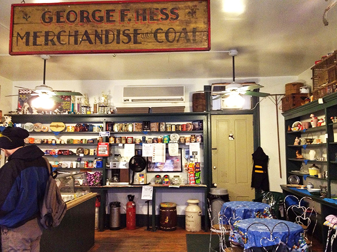 Step inside and time rewinds&mdash;the vintage "George F. Hess" sign watches over a treasure trove of treats and memories waiting to be made.