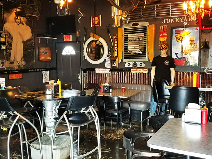 Step inside and you've entered burger nirvana. The walls tell stories of automotive history while your stomach tells you it's time to order.