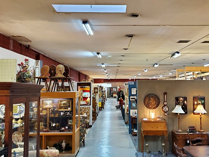 Long corridors of possibility stretch before you, where every booth is its own universe of treasures waiting to be discovered.