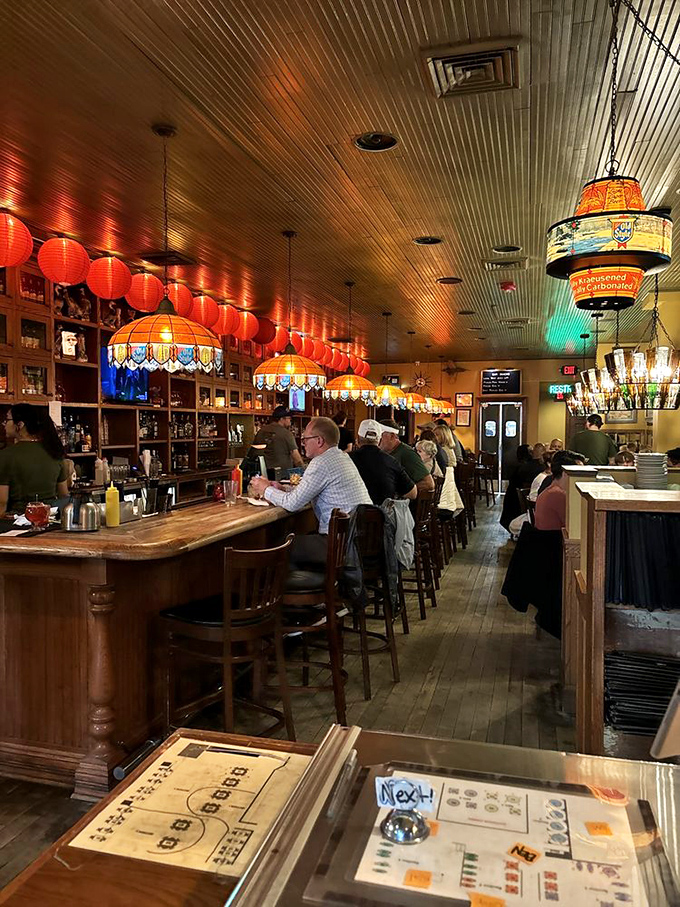 Where Wisconsin's soul lives: warm wood, vintage lighting, and a bar that's witnessed more toasts than a Sunday brunch. 