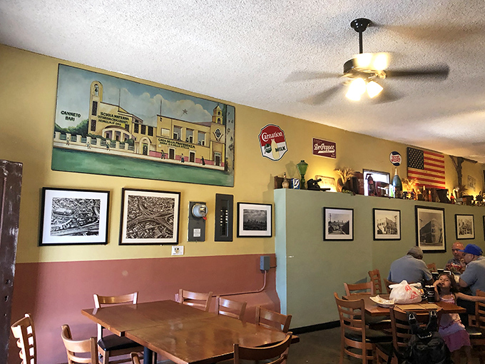 Inside, the walls tell stories of Los Angeles history while diners create new memories one sandwich at a time.
