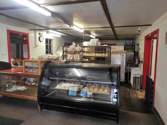 Inside, no frills necessary when the product speaks for itself. The display case holds the holy grail of West Virginia cuisine, beckoning hungry pilgrims from near and far.