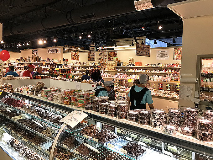 The candy counter at Dutch Country Market is where restraint goes to die and childhood memories come rushing back with every colorful display.