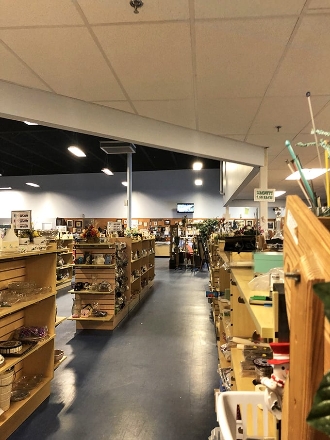 Row after row of meticulously organized clothing stretches into the distance. The retail equivalent of infinity pools—you can't quite see where the bargains end.