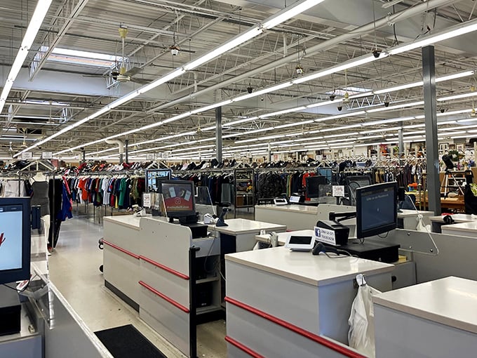 Welcome to the mothership of markdown merchandise. The checkout counters stand ready for the parade of previously-loved treasures you'll inevitably discover.