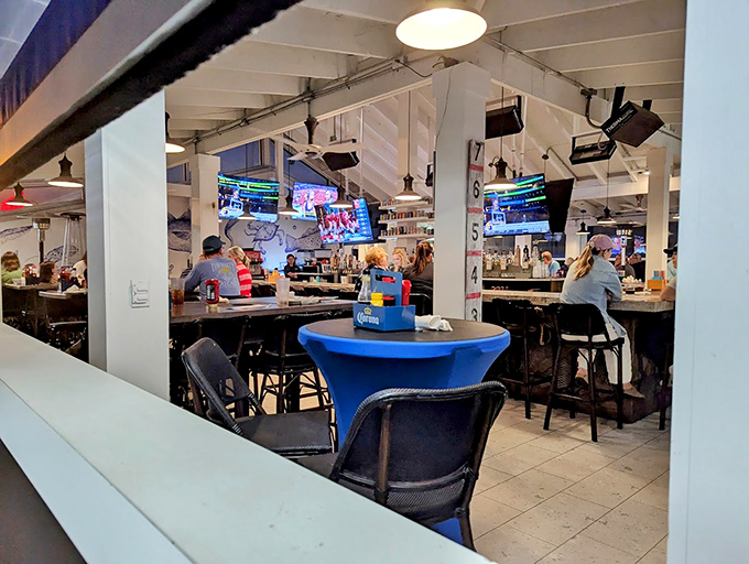 Where maritime charm meets seafood heaven. The dining room buzzes with the energy of people who've discovered one of Georgia's best-kept secrets.