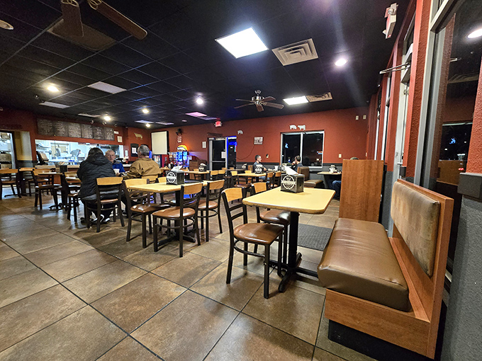 Simple, no-nonsense interior where the focus is clearly on the food, not fancy decor. BBQ philosophy 101: substance over style.