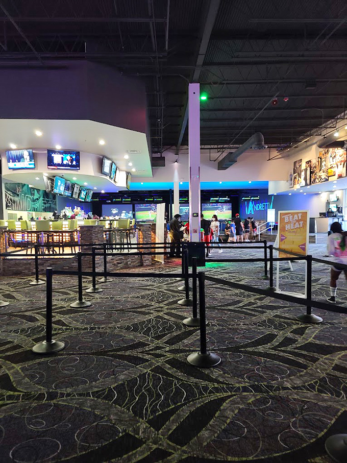 Step inside and the atmosphere instantly shifts from "regular Tuesday" to "where has this place been all my life?" Complete with neon lighting and endless possibilities.