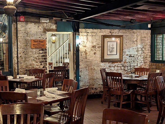 Exposed brick walls and wooden beams transport you to an era when rum flowed freely and sailors swapped stories of high-seas adventures.