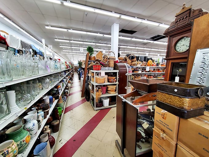 Step inside and prepare for sensory overload&mdash;endless aisles stretching toward retail infinity with treasures waiting to be discovered around every corner.