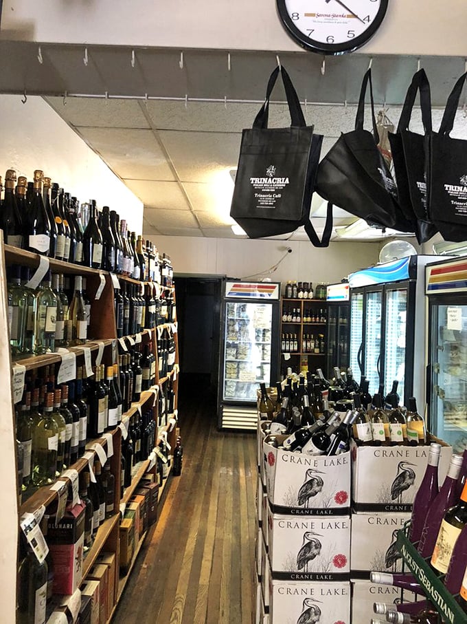 Wine wonderland alert! Trinacria's impressive selection proves that sometimes the best cellars aren't found in fancy restaurants but in neighborhood Italian grocers.