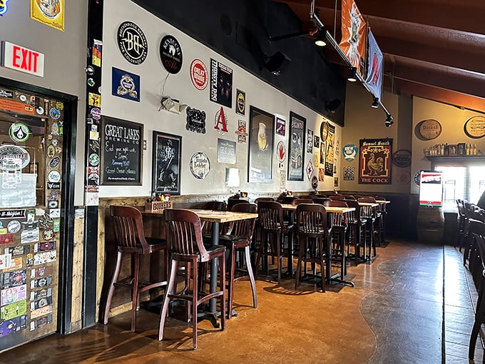 Beer signs and memorabilia create a museum of hops history. It's like Smithsonian meets sports bar&mdash;with much better food options.