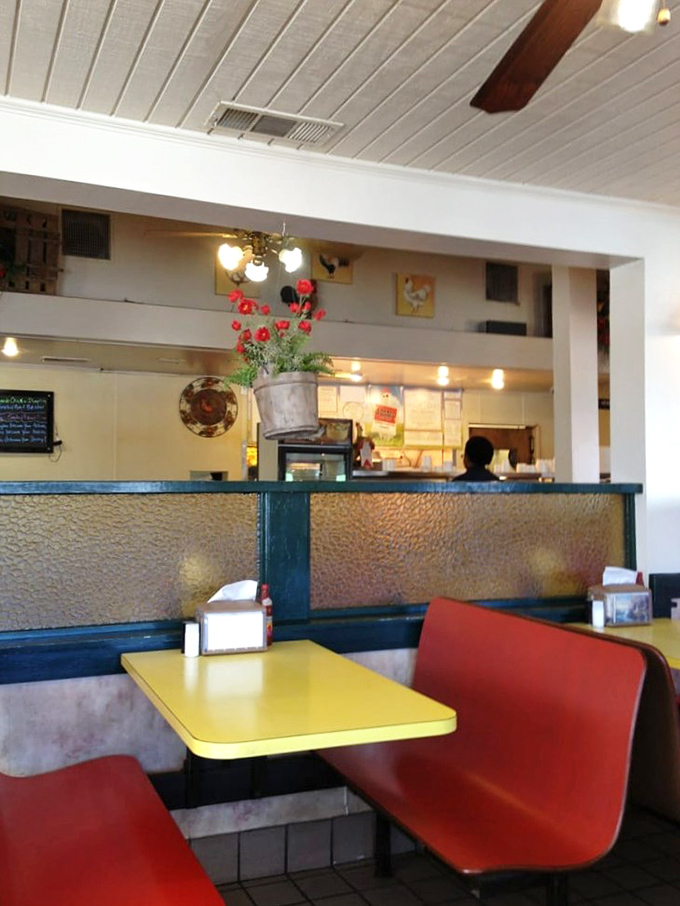 Those classic red booths have cradled countless happy diners. If these seats could talk, they'd probably just say "pass the gravy."