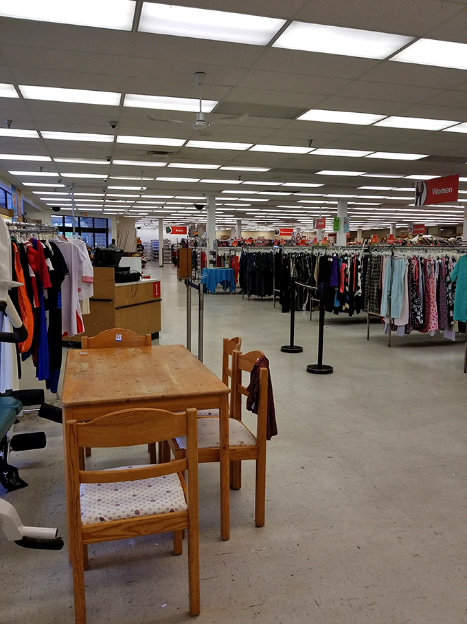 Step inside and the thrill of possibility unfolds&mdash;racks upon racks stretching toward fluorescent horizons, each aisle a new adventure waiting to happen.