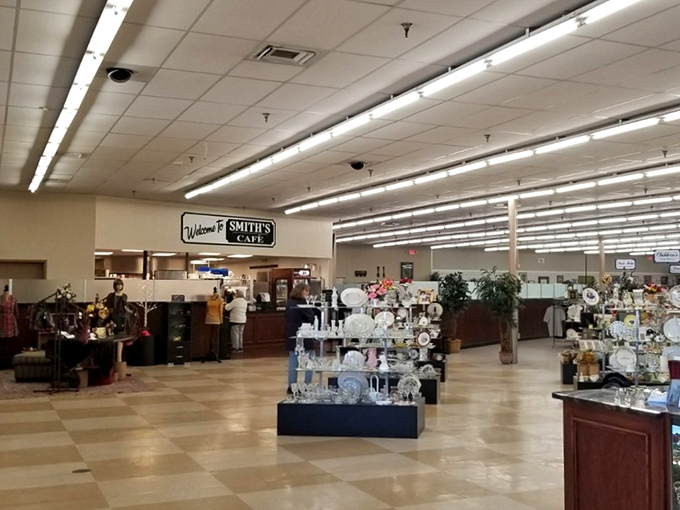 Step inside and the first thing you'll notice is Smith's Caf&eacute;&mdash;because even the most dedicated bargain hunters need to refuel between discoveries.